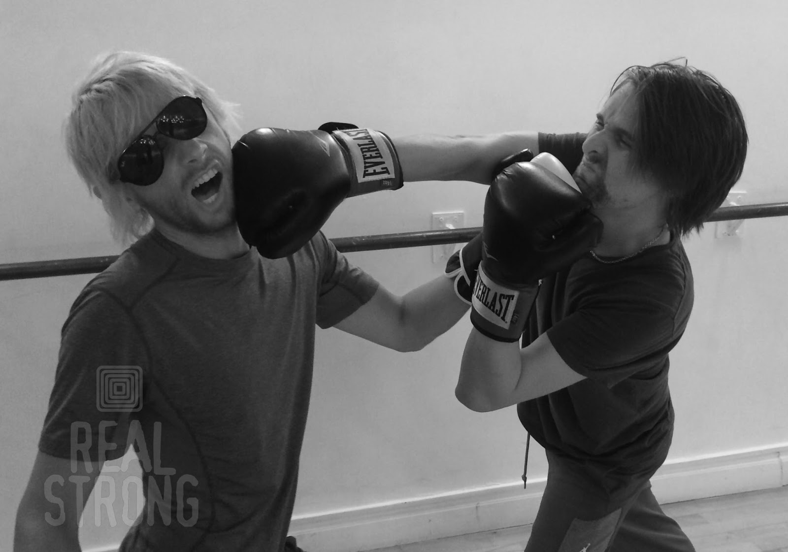 MUSE : Matt and Dom ...rock boxing_July 2014, Real Strong, UK