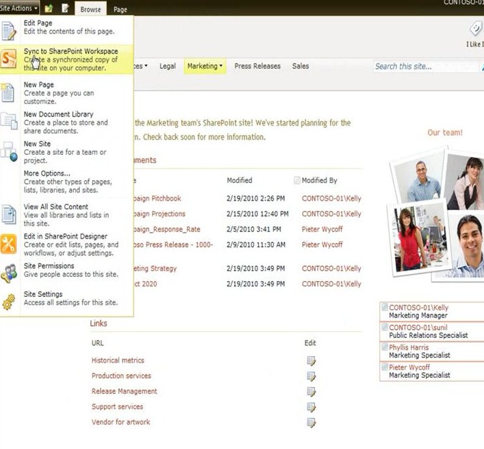 Synchronize SharePoint 2010 features: Synchronize SharePoint content with SharePoint Workspace
