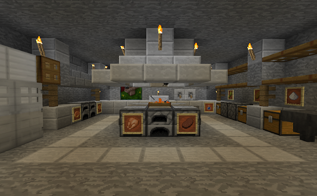 Minecraft Projects: Minecraft Kitchen: with Functional Food Dispensers