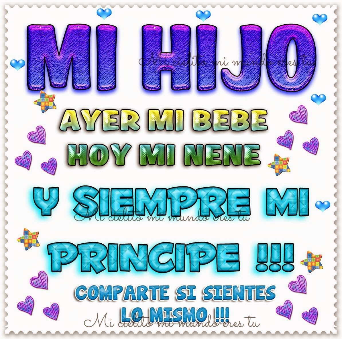 ღ Mi cielito mi mundo eres tu ღ: Mi hijo es mi vida