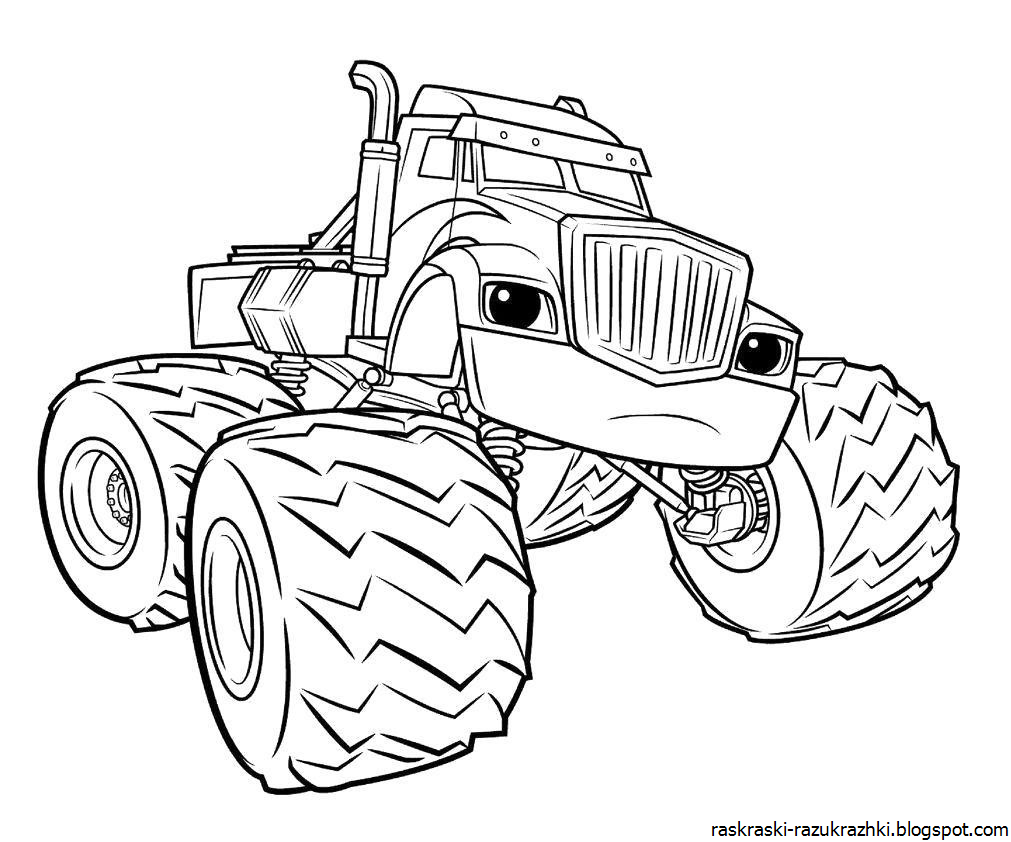 Раскраска Вспыш И Чудо Машинки