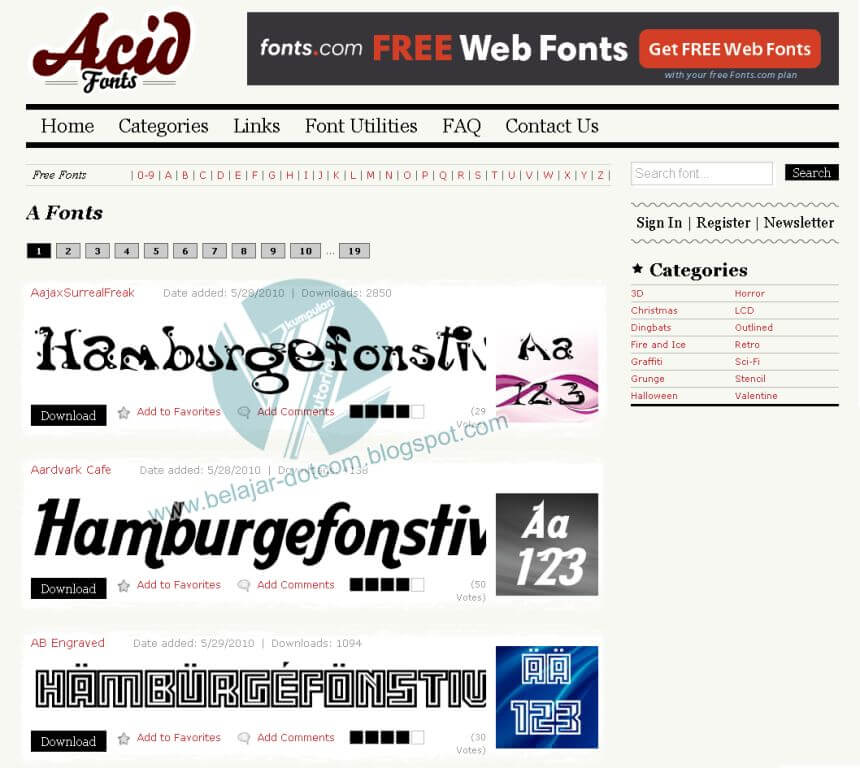 12 Situs Terbaik Tempat Download Font Gratis dan Keren Untuk Desain ...