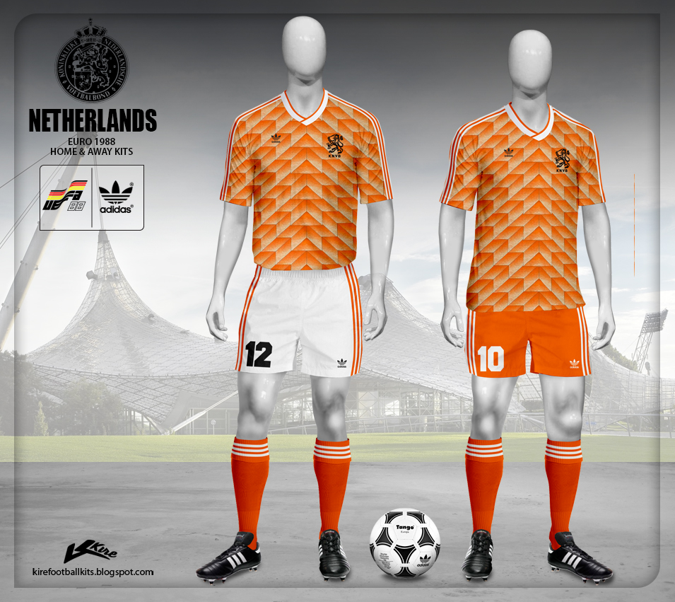 Kire Football Kits: Netherlands kits Euro 1988