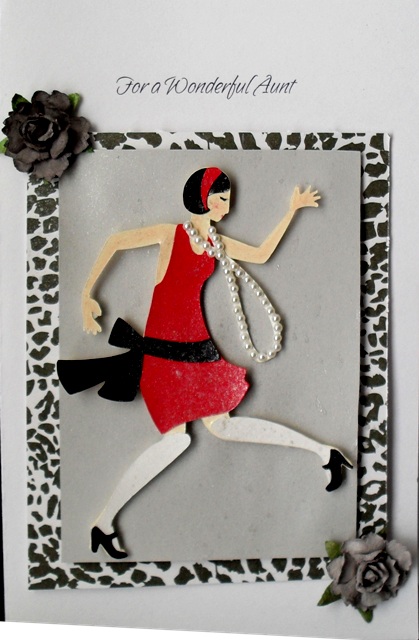 Madame Frog's Craft Blog: Flapper Birthday Card