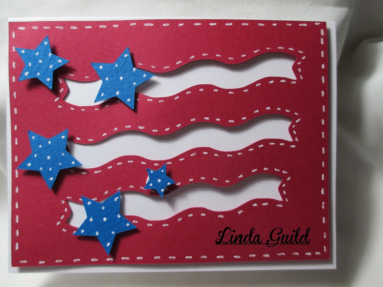 Nothin' Fancy: Cutout Flag Card