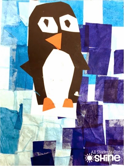 Penguins Art Project & Unit - All Students Can Shine