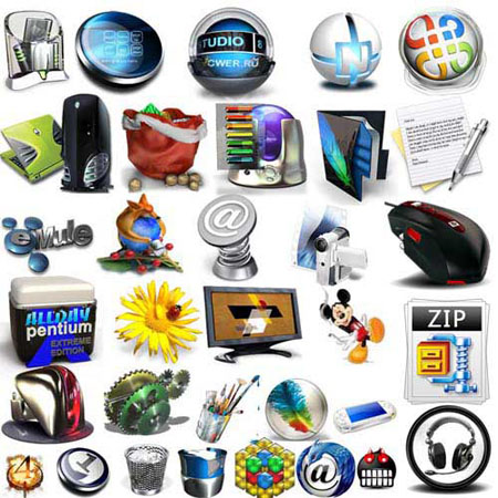 Icons and Fonts: 1200 PG Icons Pack { PNG Format }