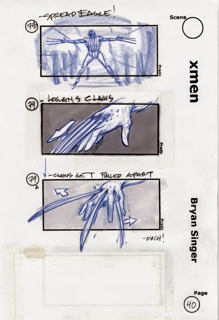 X-MEN Train Scene Was Very Different in Storyboards by Raymond Prado ...