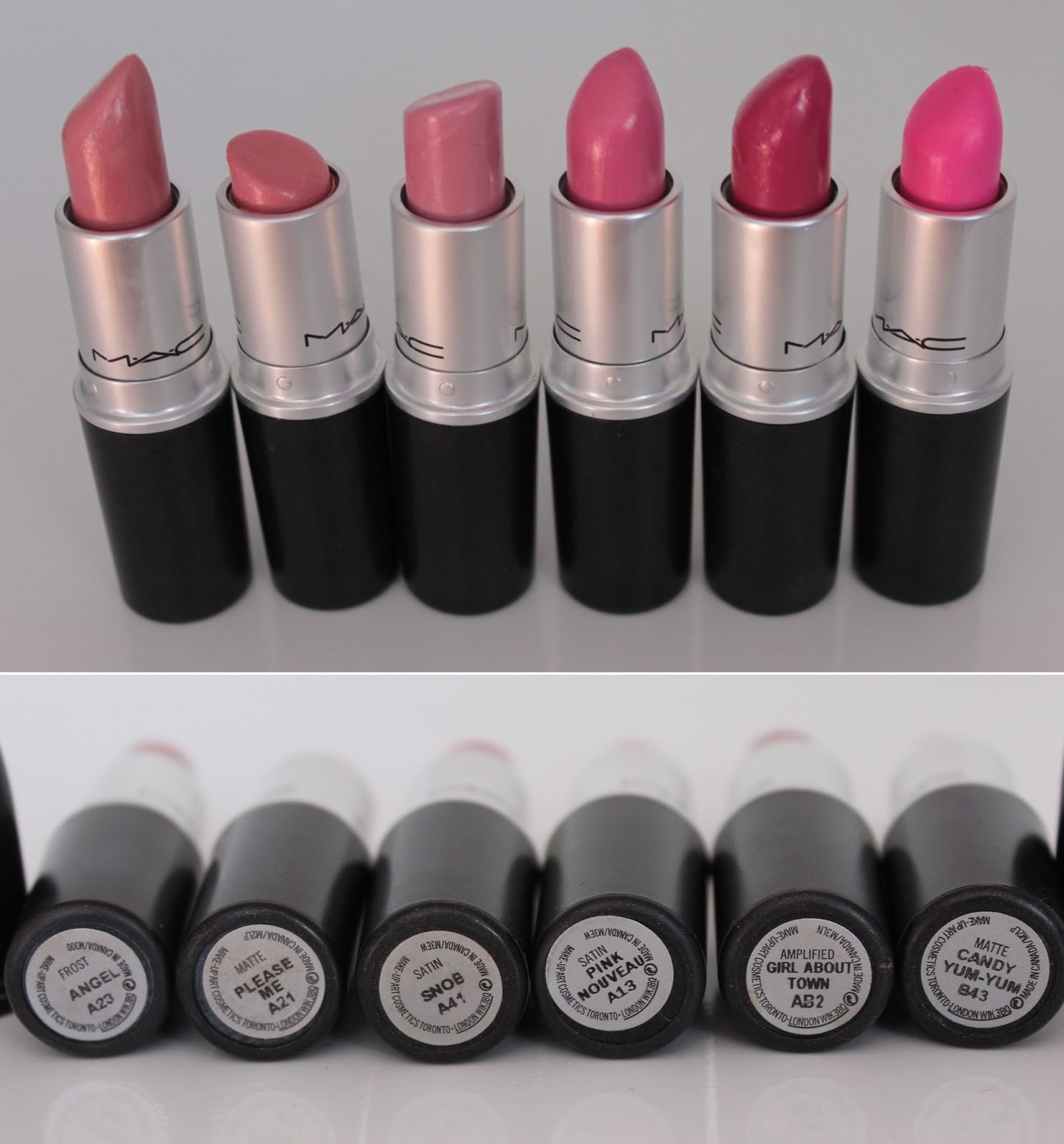 All My Looks: Cores famosas dos Batons da MAC - swatches e amostras nos ...