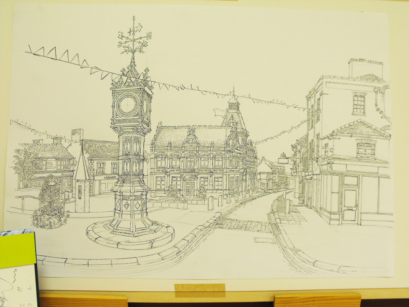 Andy Scordellis Art: ...Town Square, almost there...