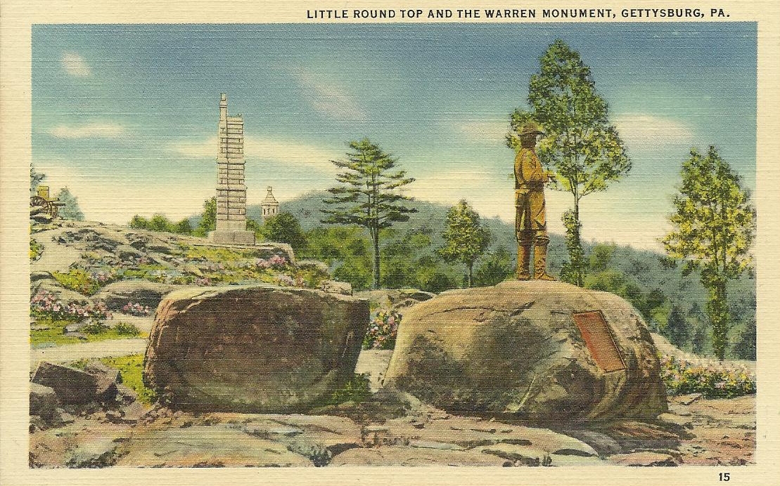 Vintage Travel Postcards: Gettysburg, Pennsylvania