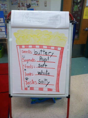 Sweet Kindergarten: Popcorn 5 Senses