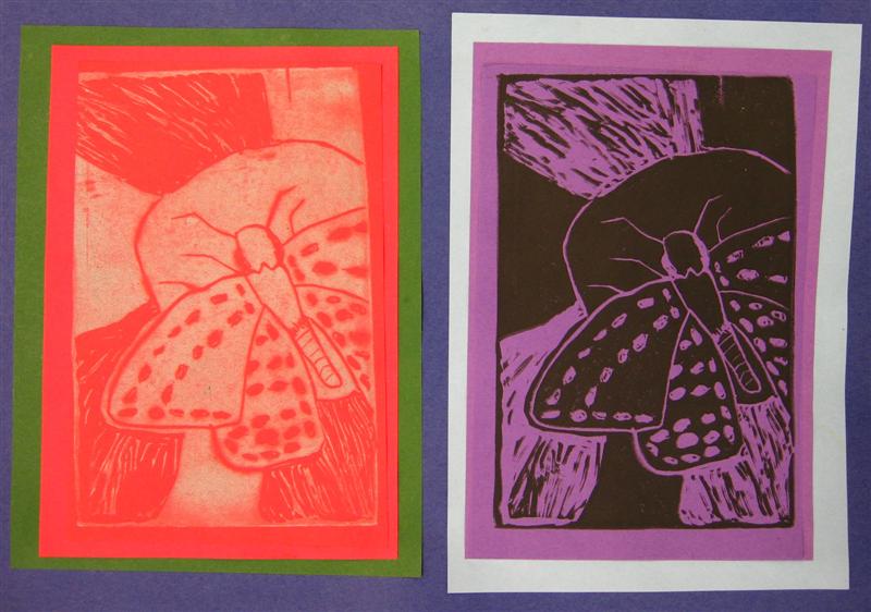 Open Window School Art: Insect Block Prints