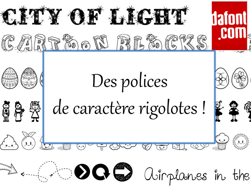 Trouver des polices de caractères rigolotes pour vos activités de caté ...