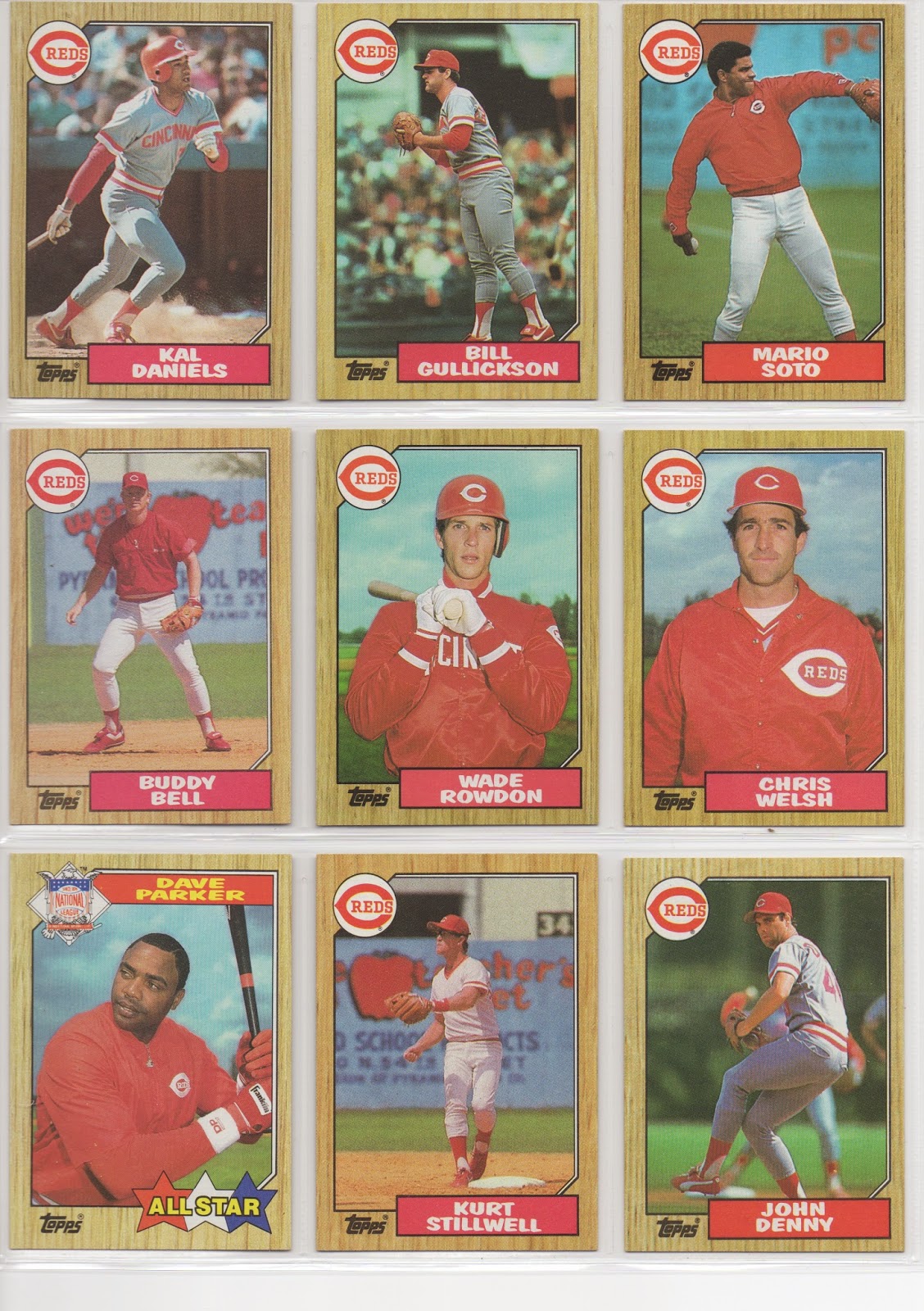 Cincinnati Reds Baseball Card Collector: 1987 Topps Cincinnati Reds ...