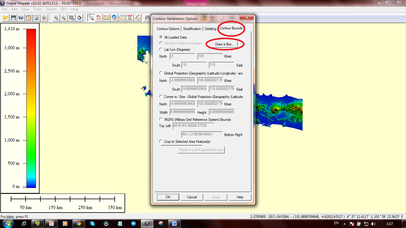Tutorial Cara Membuat Kontur Dengan Global Mapper | Tutorial Software ...