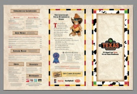 The Art Around Us: Typography-Texas Roadhouse menu