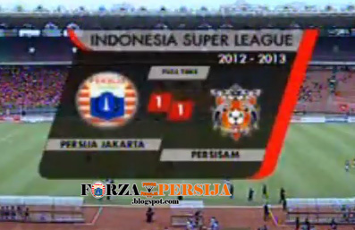 Persija Bermain Imbang 1-1 dengan Persisam - Forza★Persija