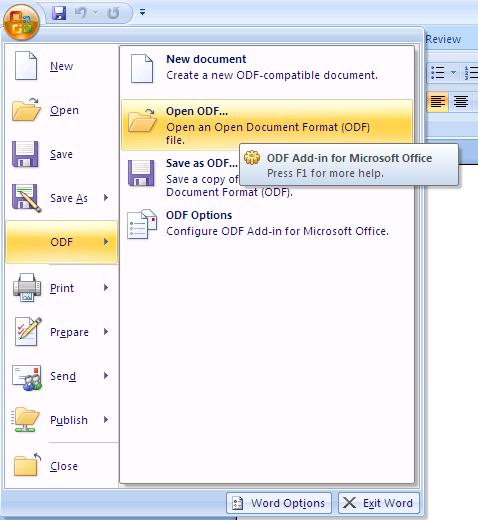 MS Office đọc file odt, ods, odp của Open Office | ĐỖ VĂN THẮNG