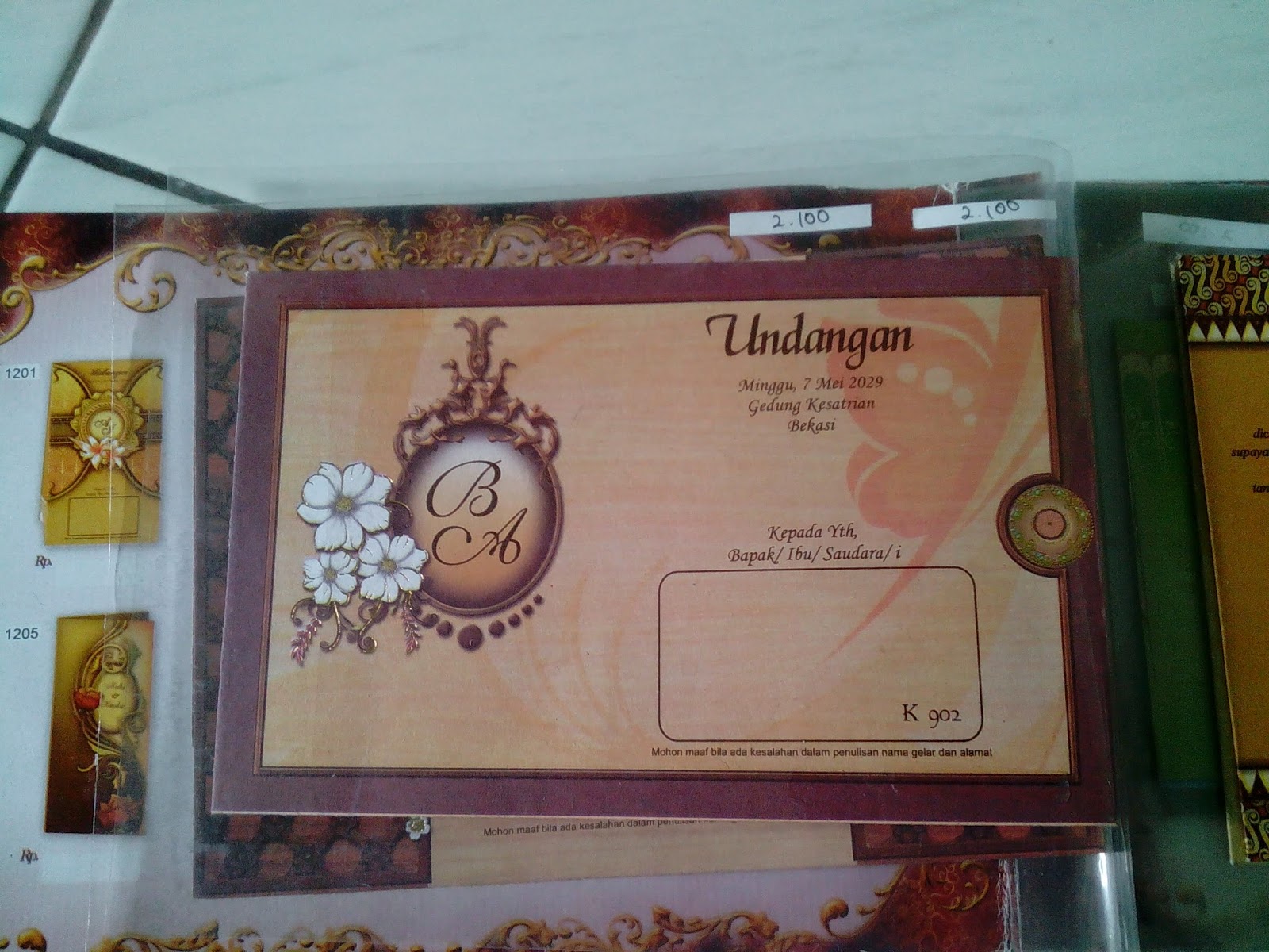 Undangan Soft Cover ~ Cetak Sablon Murah