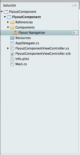 Flyout Navigation Component Xamarin EN