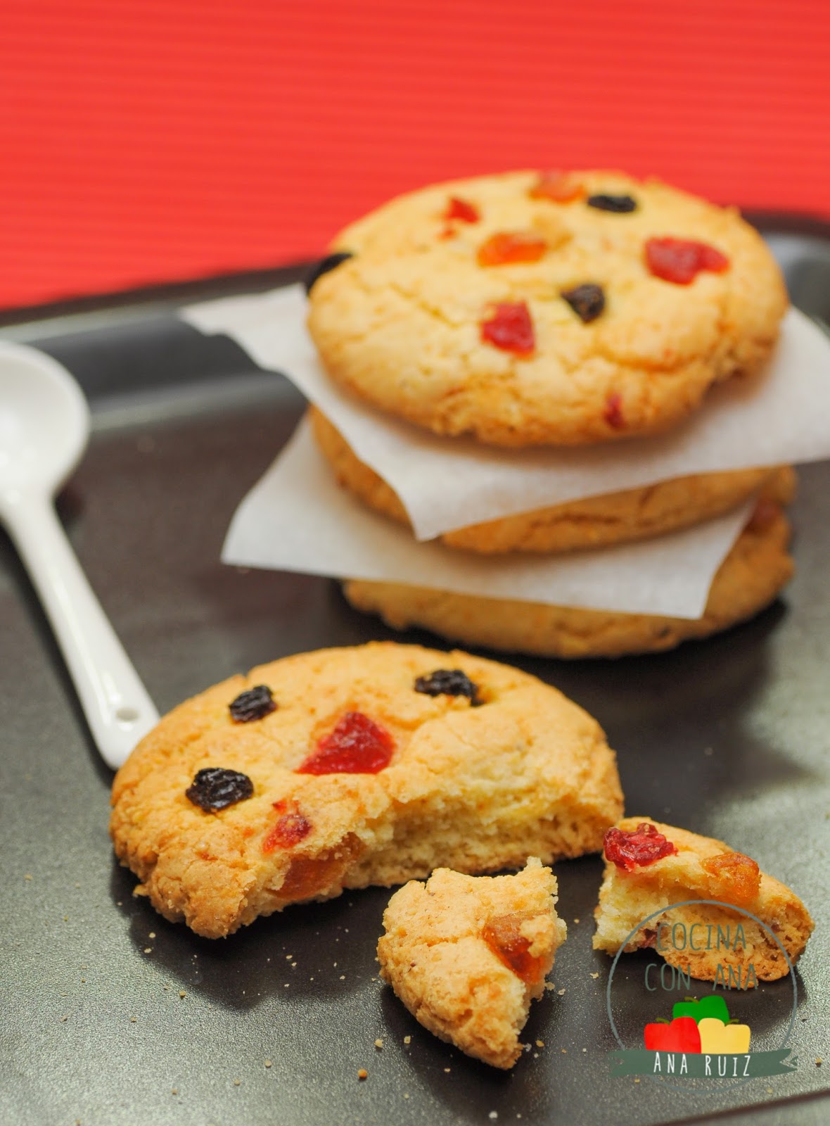 GALLETAS DE FRUTA ESCARCHADA (Reciclaje) - Cocina con Ana