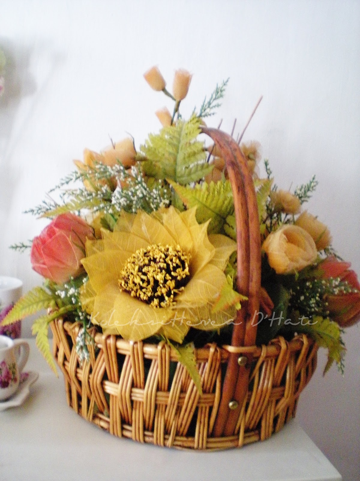 Kraf D'Hati (Kraftangan Bunga Daun Getah): Bunga Matahari