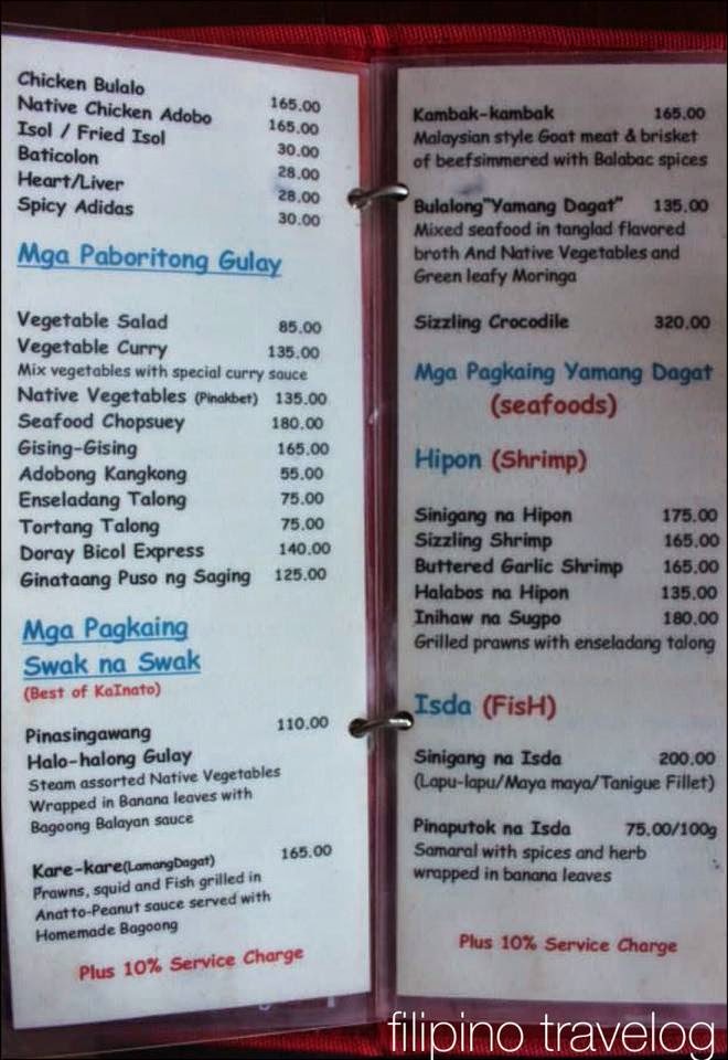 Filipino Travelog: 10 Top Places to Eat in Puerto Princesa: Ka Inato