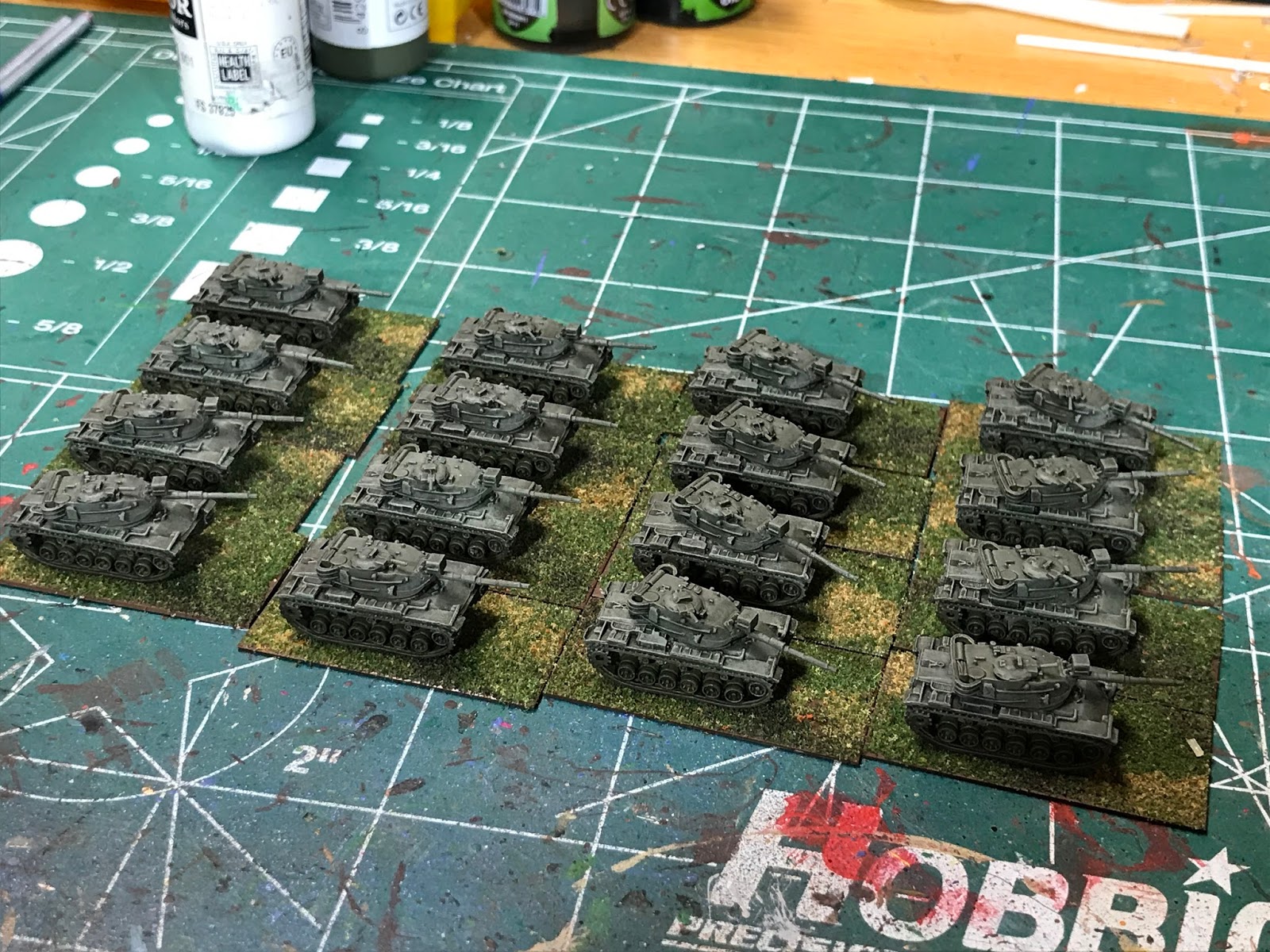 Sean's Gaming and Shooting Blog: Cold War in 6mm - Painting US M60A3 Tanks