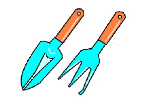 nota kemahiran hidup tingkatan 1 (tanaman hiasan): Alatan Kerja