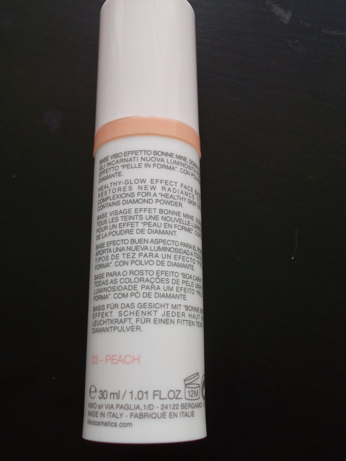 My own Beauty: KIKO - Skin Tone Corrector [Primer]- Peach