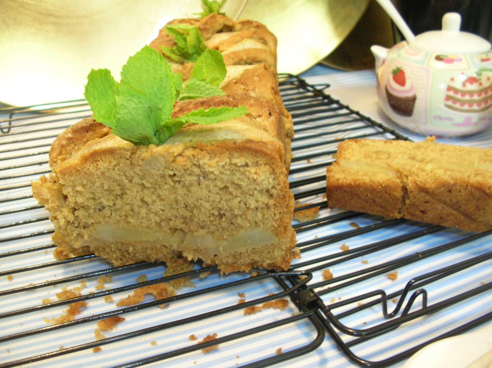 Nuvola Glacé / Mary: Plunk cake de peras y nueces al cardamomo