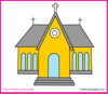 Free Tracing Line Printable: Church Tracing Picture