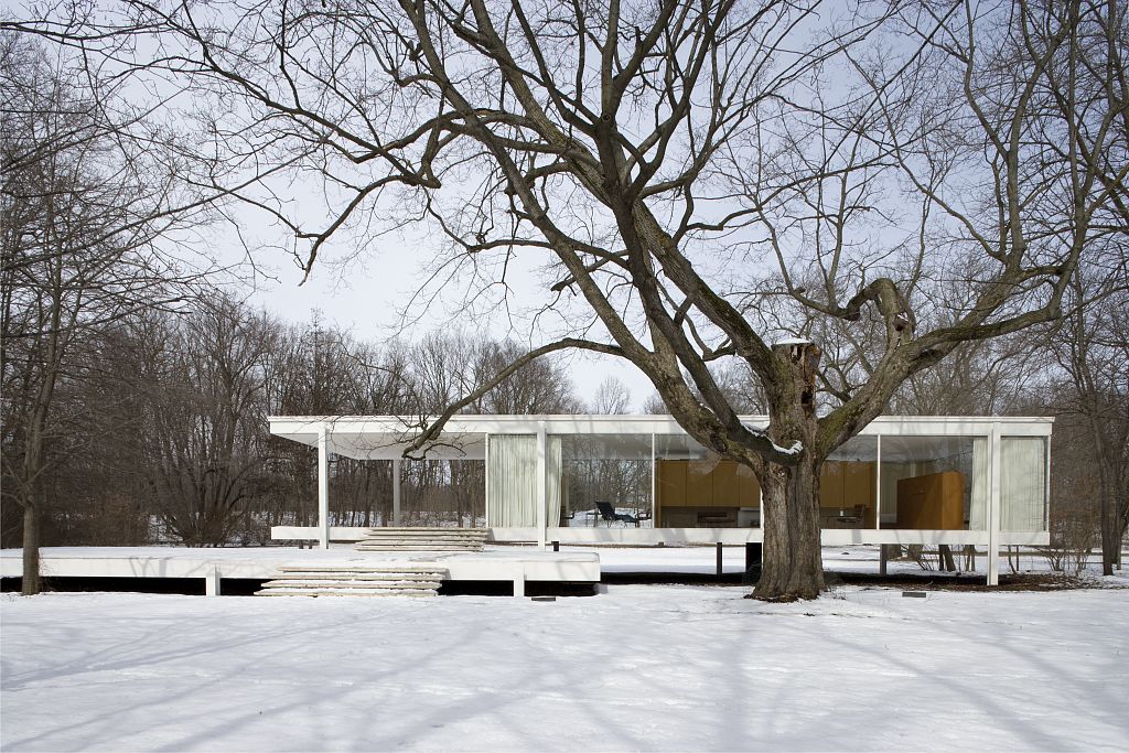 Four Seasons at the Farnsworth House | modern design by moderndesign.org
