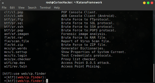 شرح اداة KatanaFramework لاختبار الاختراق