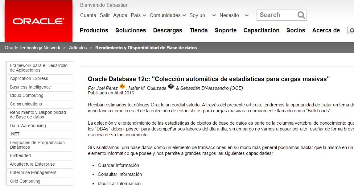 Bitácora DBA | Oracle Blog: Oracle Database 12c: "Colección automática ...