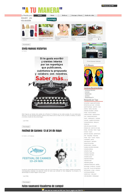 Novedades: Envía Nuevas Historias para la Revista A Tu Manera