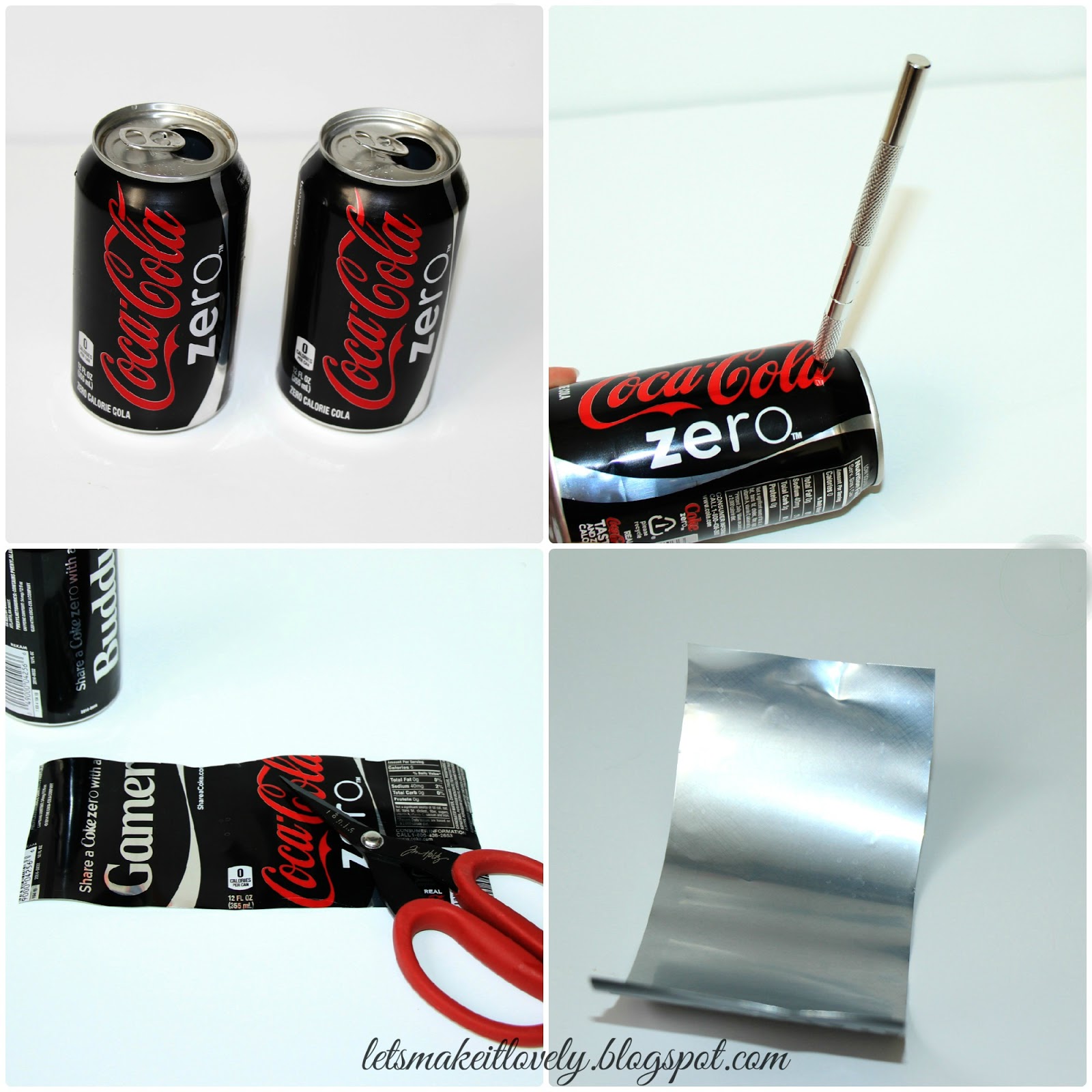 Let's make it lovely: Turn Coke tins into Beautiful Candle Votives