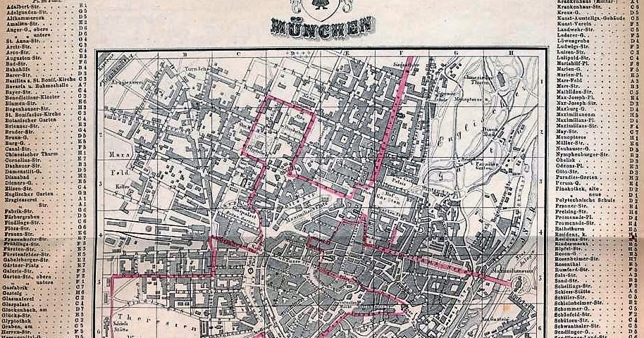 Munich & Co.: Plan de Munich en 1864