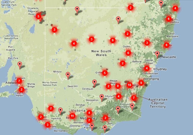 #All-things-spatial: Australian bushfire alerts maps