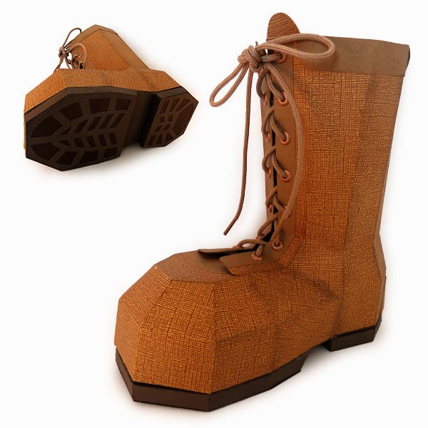 Needles 'n' Knowledge: Combat Boot 3d Design