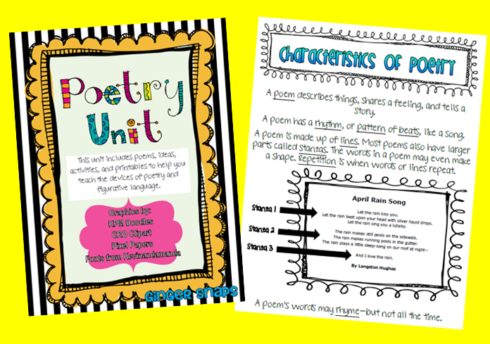 Me And MY Third Grade Gang: Poetry Unit