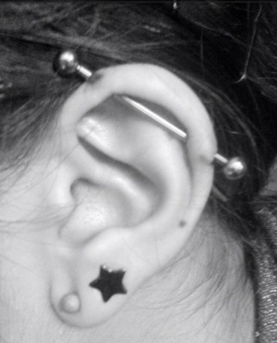INDUSTRIAL PIERCING FAIL :(: FAILED EAR PIERCING JOURNEY (INDUSTRIAL ...