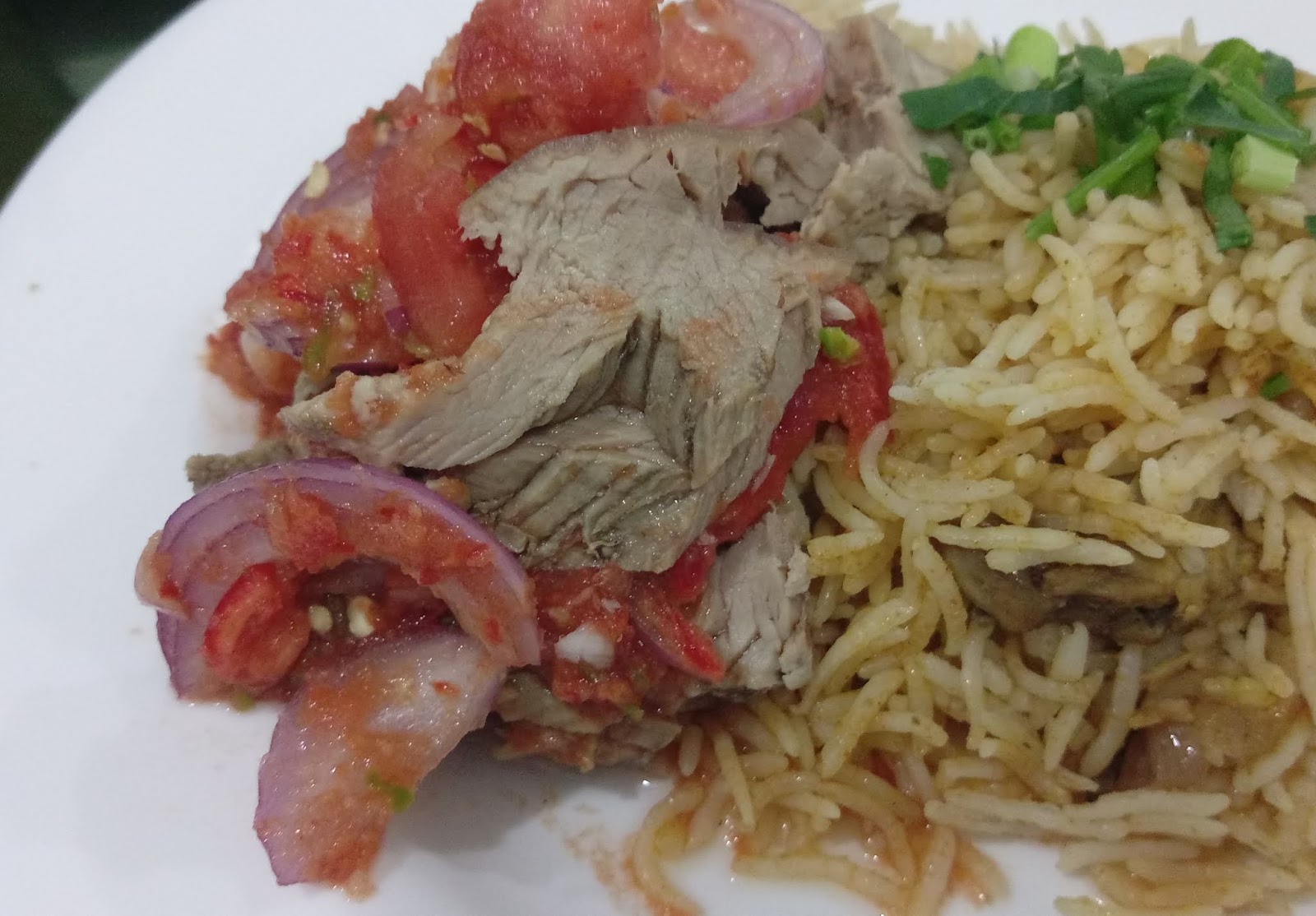 Tertunailah Hasrat Di Hati: RESEPI NASI DAGING UTARA DENGAN AIR ASAM SEDAP