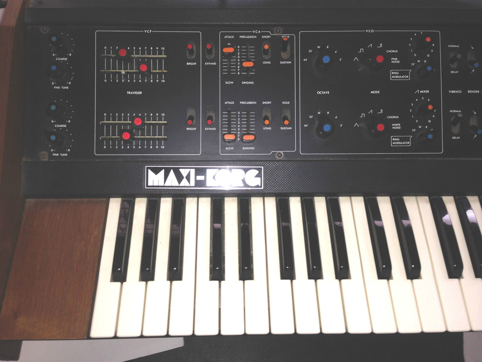 MATRIXSYNTH: VINTAGE UNIVOX MAXI - KORG ANALOG SYNTHESIZER KEYBOARD