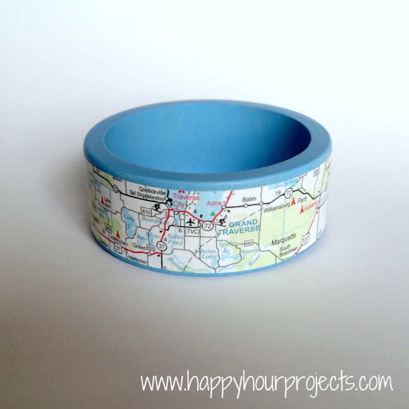 DIY Mod Podge Wood Bracelets - Happy Hour Projects