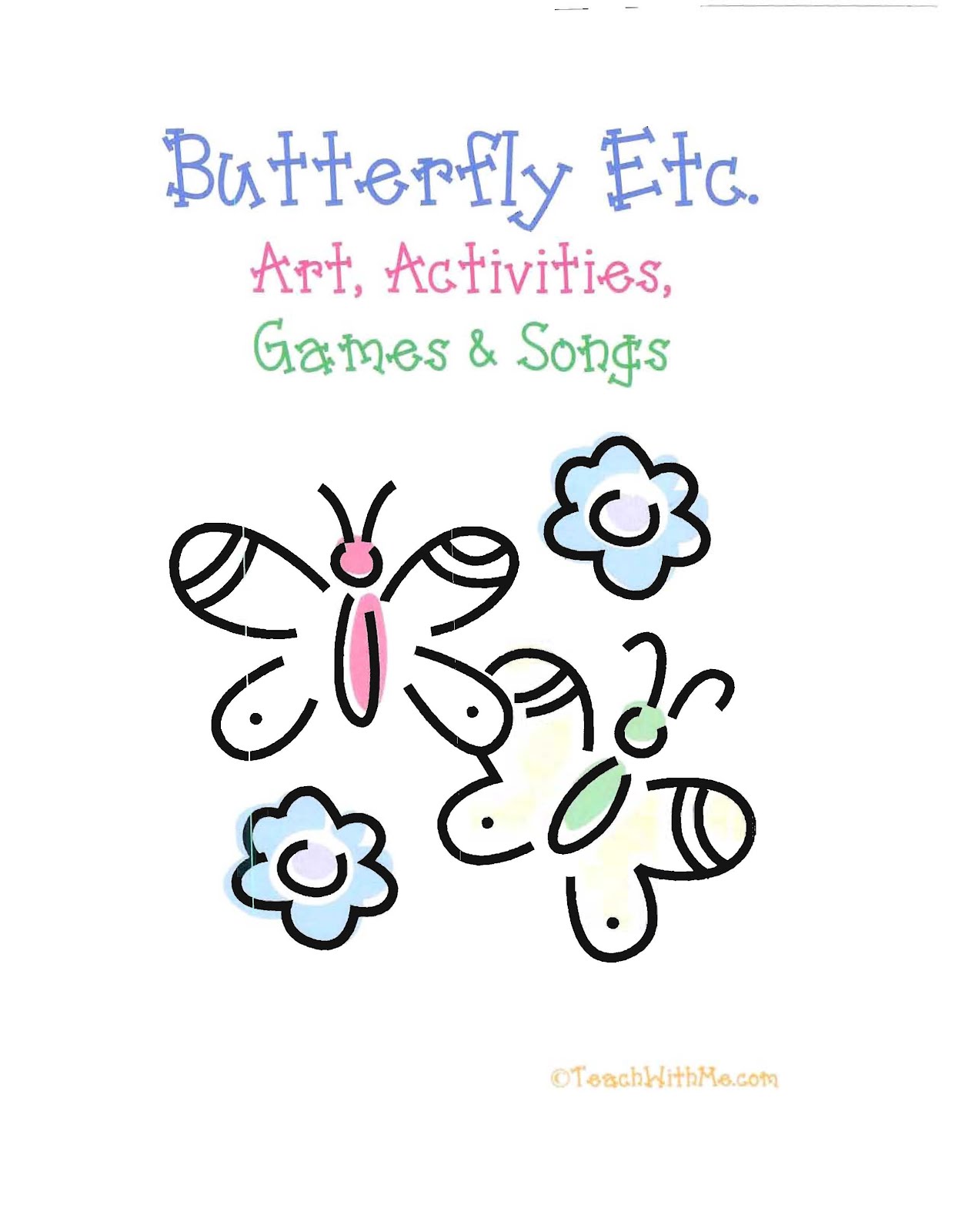 Classroom Freebies Too: Butterfly Etc. Book
