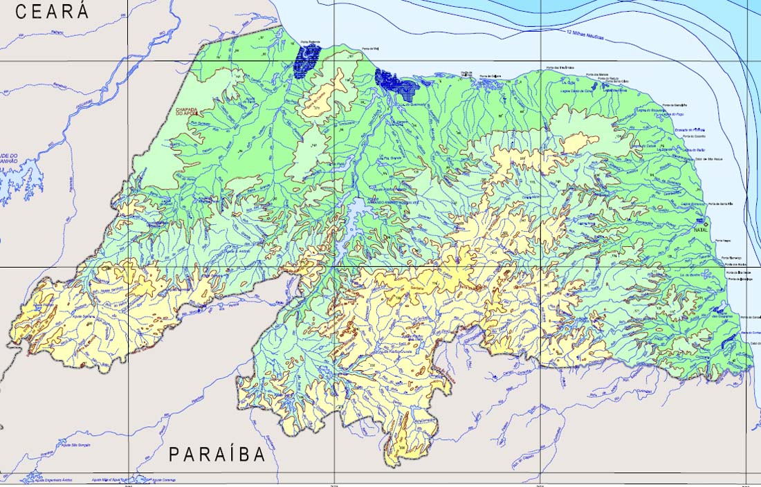 Mapas do Estado do Rio Grande do Norte