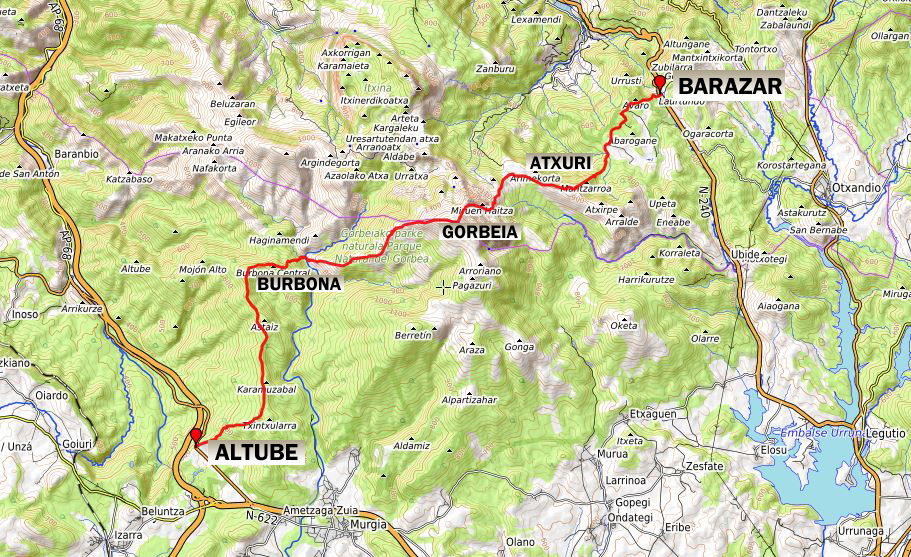 Euskal Herriko ur mugaren ibillaldia: 3. etapa - Pto. Altube - Pto. Barazar
