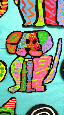 Paintbrush Rocket: 2nd Grade Romero Britto Cats and Dogs!